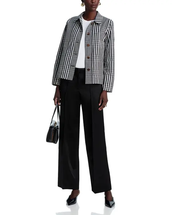 Lafayette 148 New York Printed Shirt Jacket