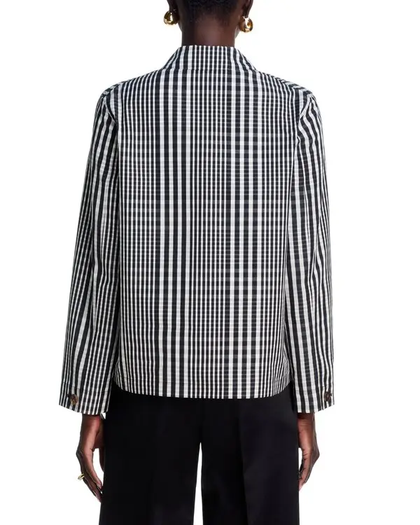Lafayette 148 New York Printed Shirt Jacket