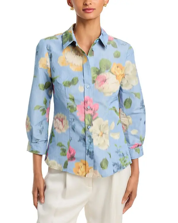 Carolina Herrera Ana Shirt - Cloudy Blue Multi