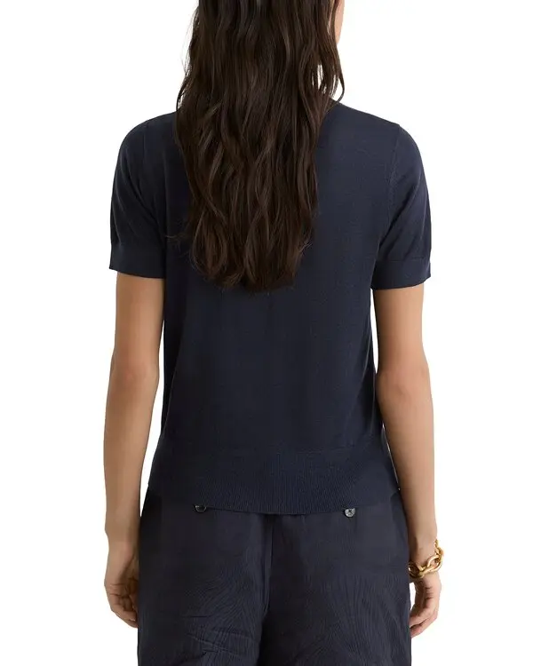 REISS Livy Short Sleeve Top