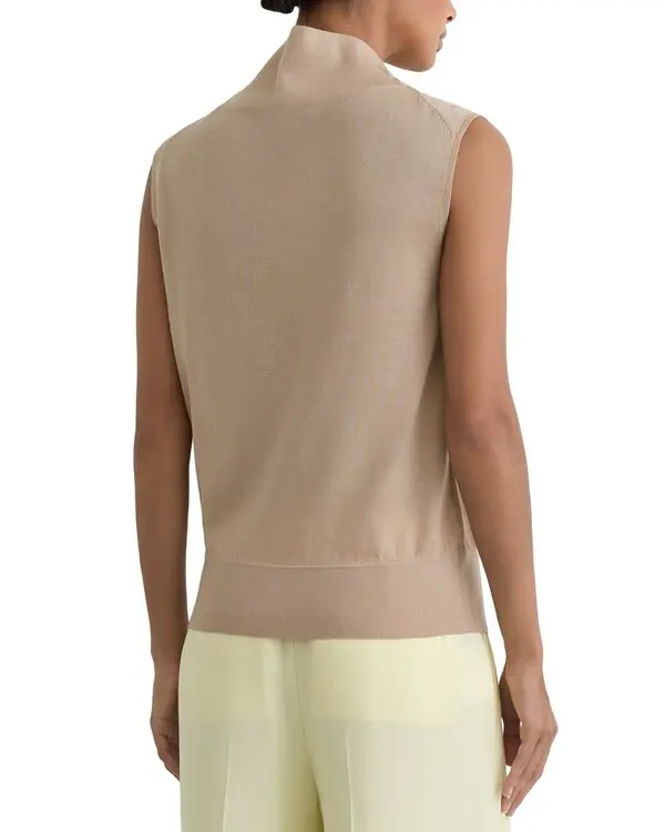 REISS Honey Wool Sleeveless Top