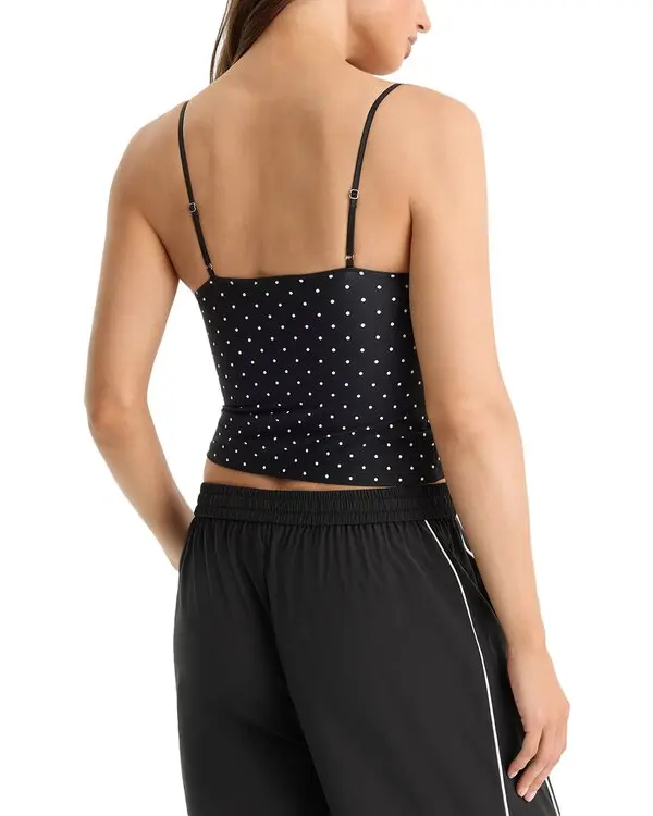 Good American The Weightless Sculpting Modern Tank With Polka Dots