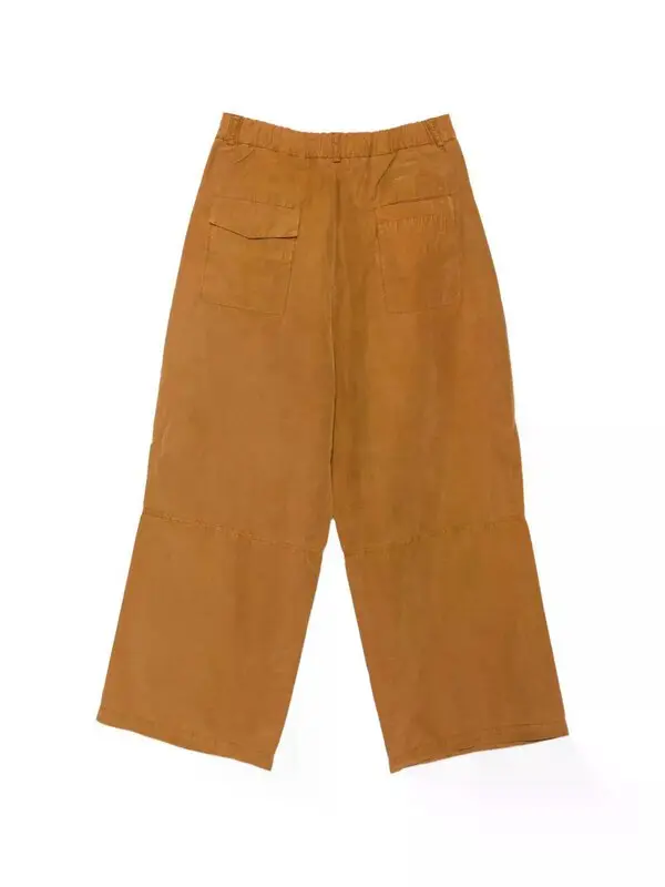 You Must Create Drop Out Pleated Wide-leg Trousers
