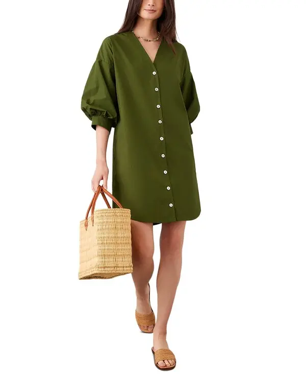 Karen Kane Lantern Sleeve Shirtdress