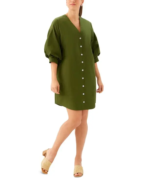 Karen Kane Lantern Sleeve Shirtdress