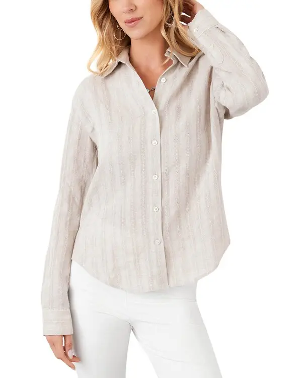 Karen Kane Linen Textured Shirt