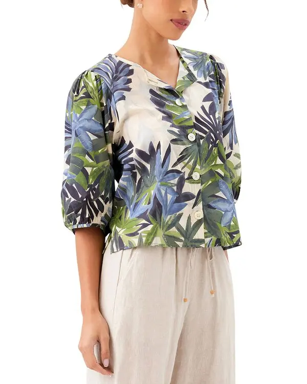 Karen Kane Puffed Sleeve Blouse