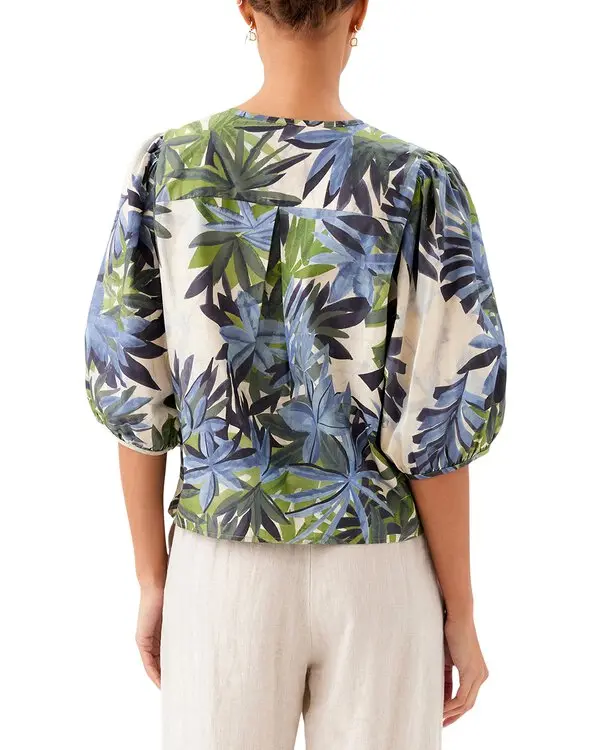 Karen Kane Puffed Sleeve Blouse