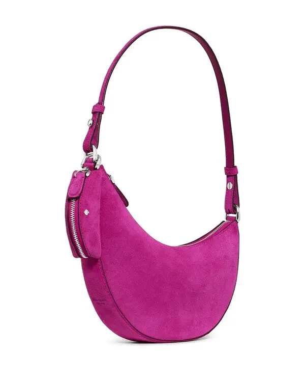Kate Spade New York Duo Mini Suede Shoulder Bag - Beet