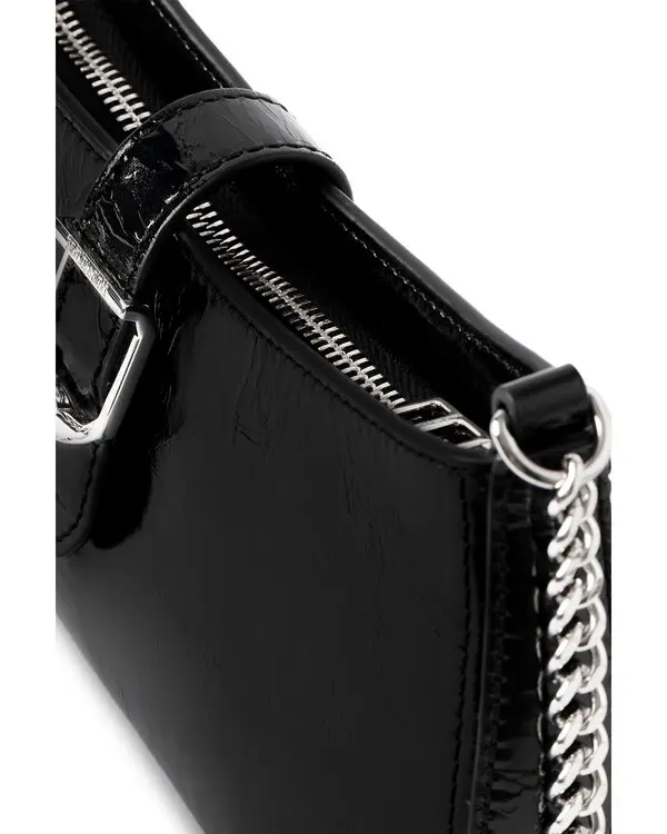 Zadig&Voltaire Janis Vintage Patent Leather Shoulder Bag