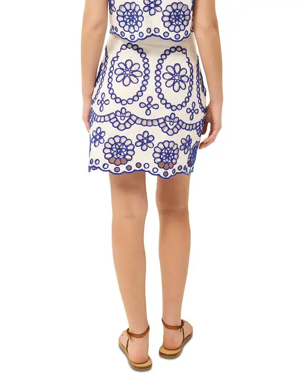 MARIE OLIVER Orlee Embroidered Cotton Skirt
