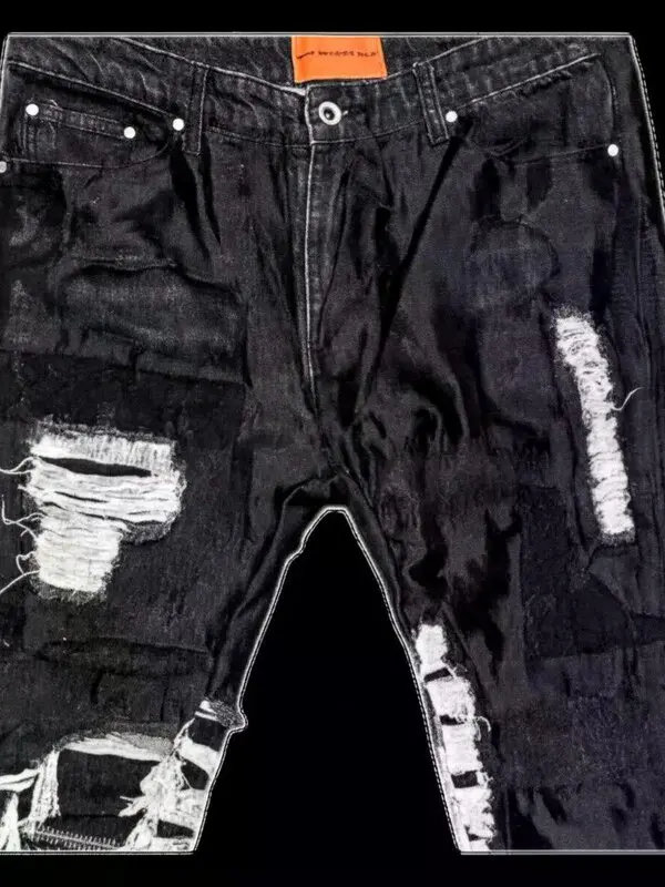 WHO DECIDES WAR Magnify Distressed Jeans