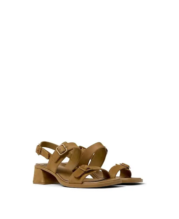 Camper Kora Leather Two-strap Sandals - Brown