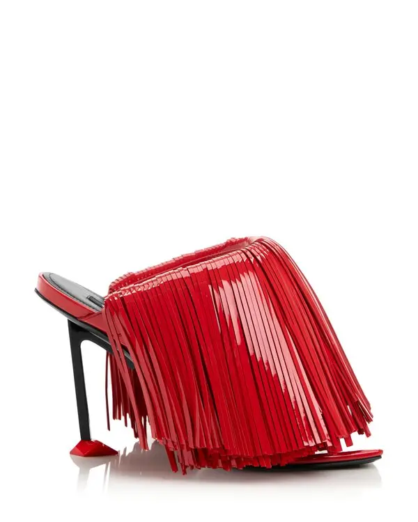 Givenchy Boudoir Fringed Sandals - Vermillon