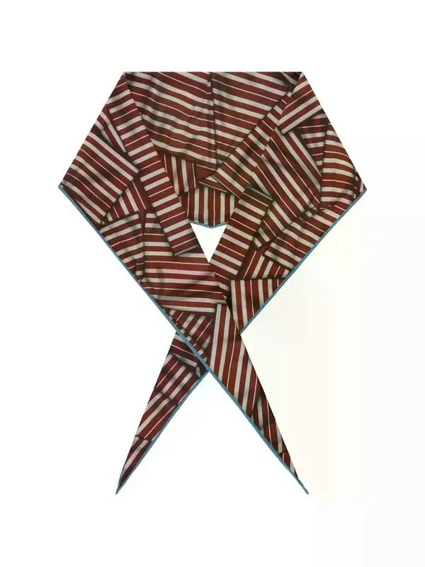 Zegna Striped Diamond-shaped Scarf
