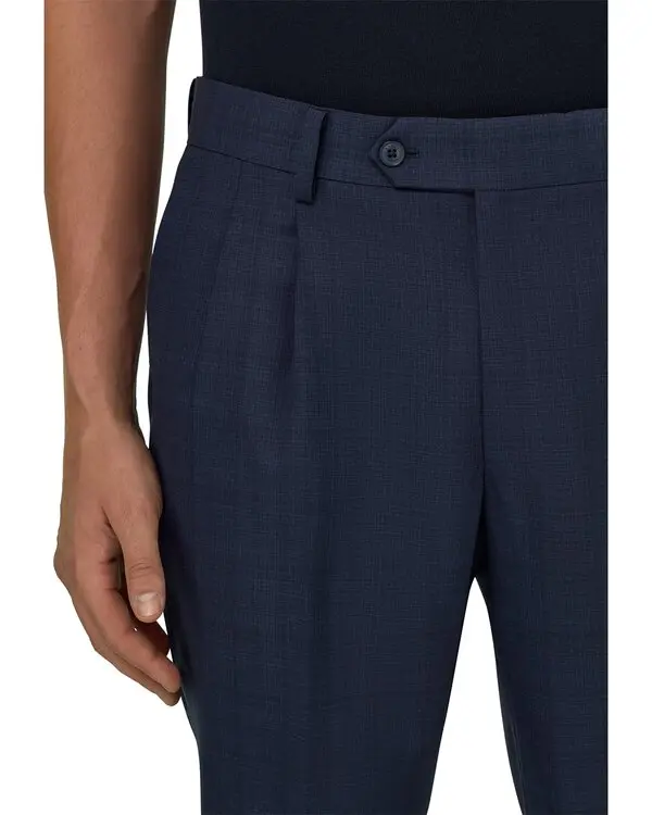 Boggi Milano Regular Fit Double Breasted Prince Of Wales Suit