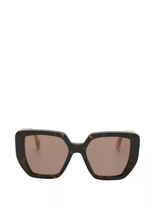 Gucci Geometric Frame Sunglasses