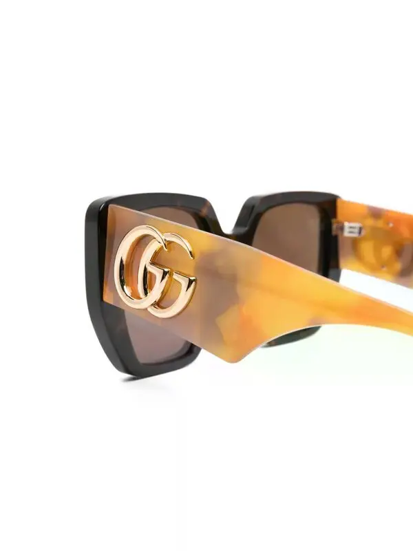 Gucci Geometric Frame Sunglasses