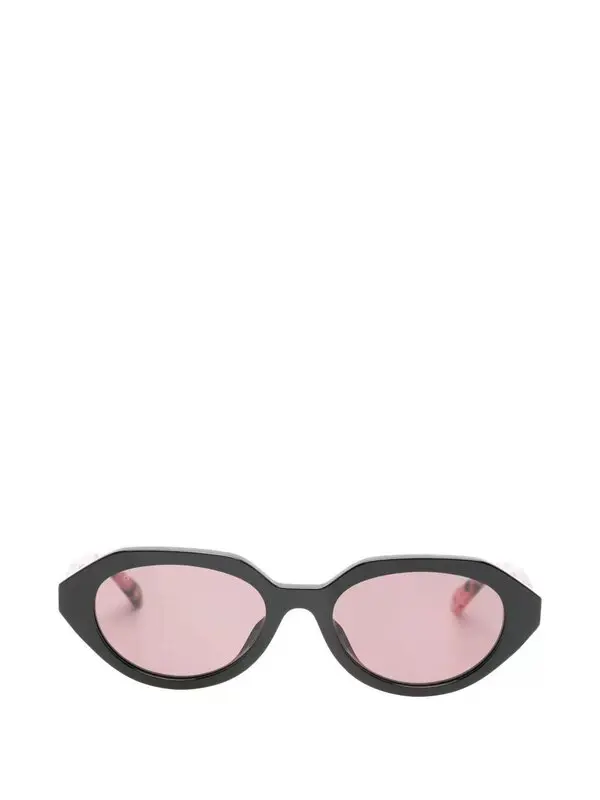 Gucci Geometric Frame Sunglasses - Brown
