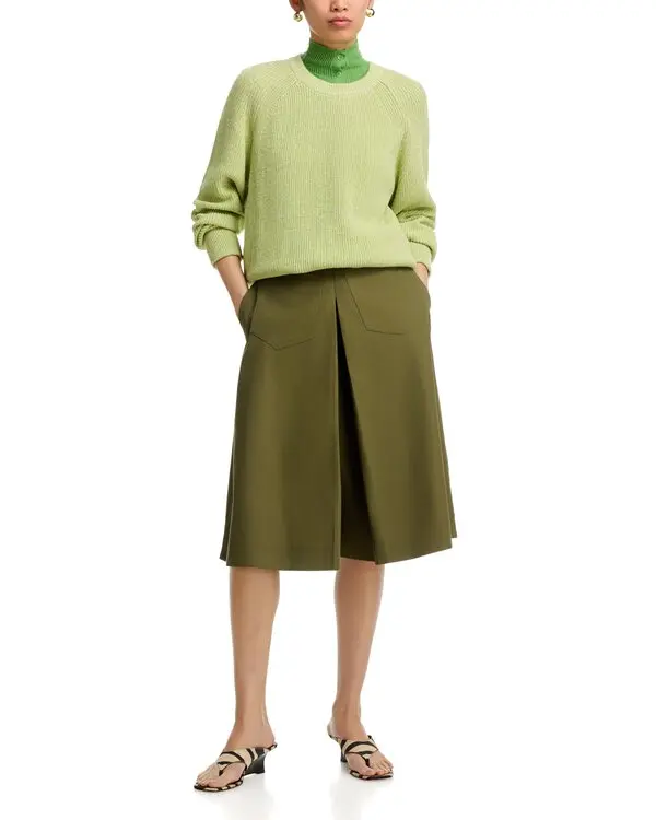 ZANKOV Pleated Cotton Shorts