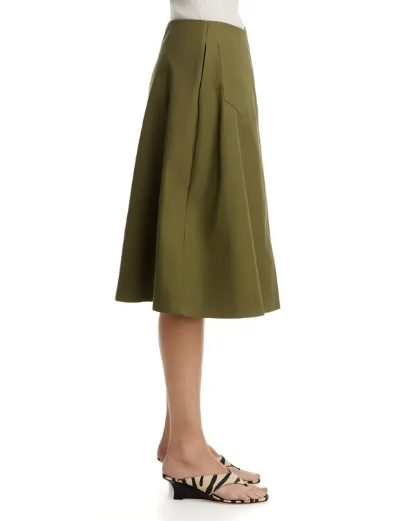 ZANKOV Pleated Cotton Shorts