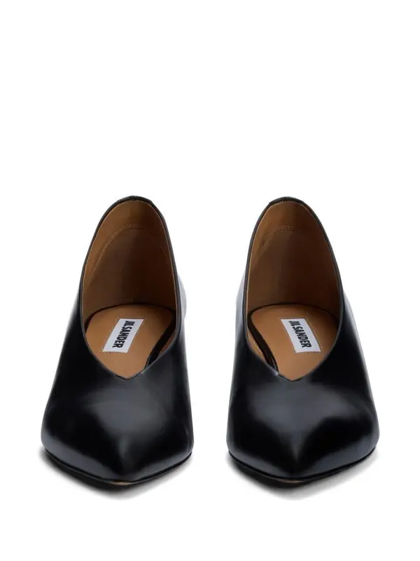 JIL SANDER Arc Leather Pumps