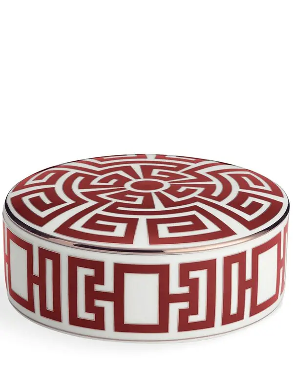 GINORI 1735 Labirinto Round Box With Cover - Red