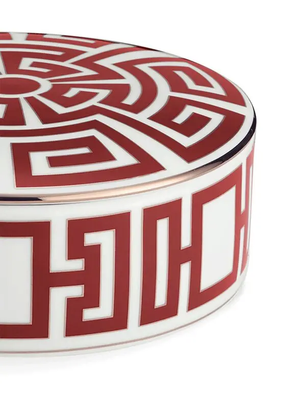 GINORI 1735 Porcelain Labirinto Round Box With Cover
