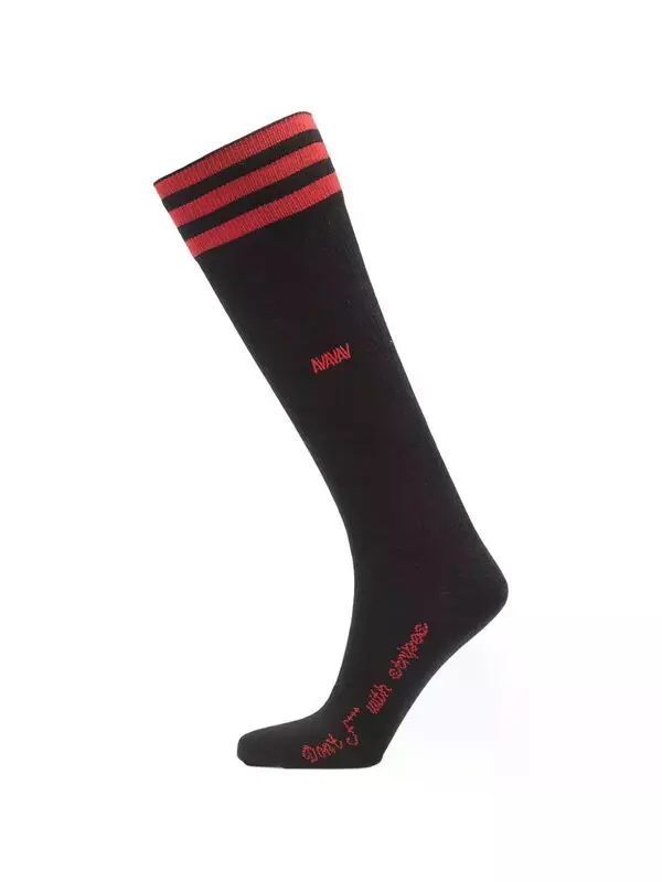 Adidas X Avavav Knee Stripe-detail Socks Set - Black