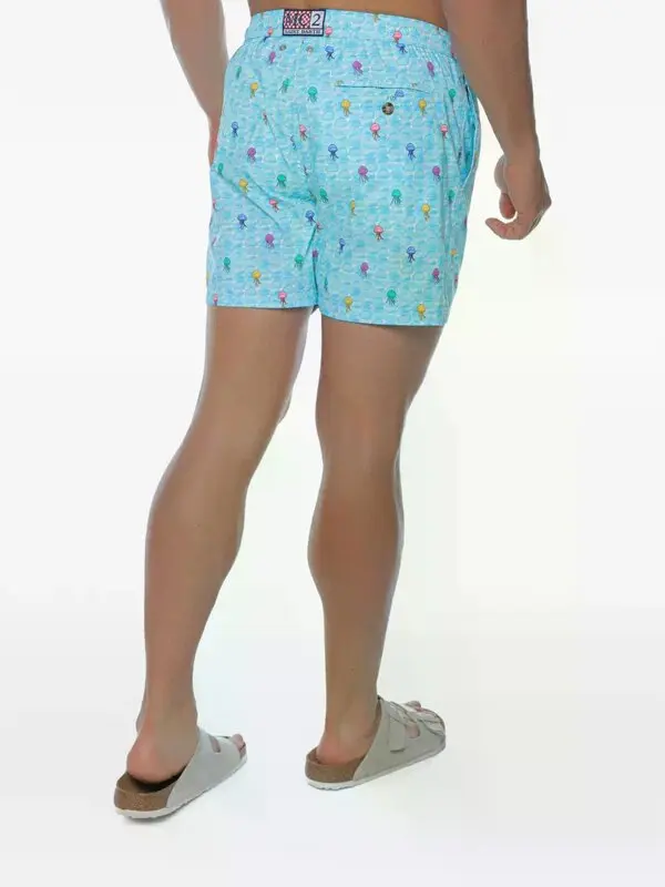 MC2 SAINT BARTH Drawstring Swim Shorts With Jellyfish Print