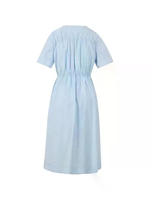 JOVONNA Ruched Midi Dress - Blue