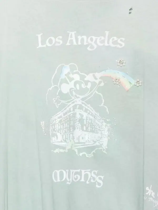 PALY Distressed Graphic-print T-shirt