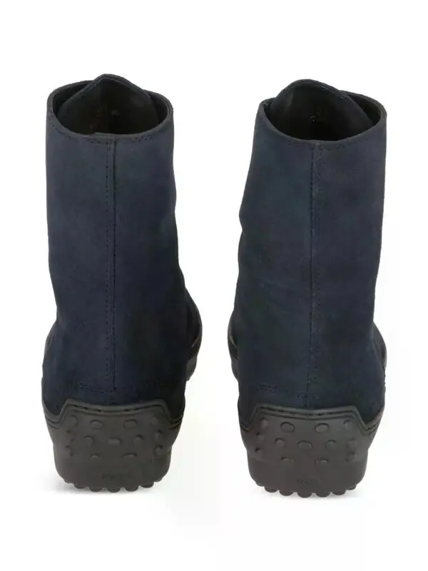 TOD'S Suede Lace-up Combat Boots