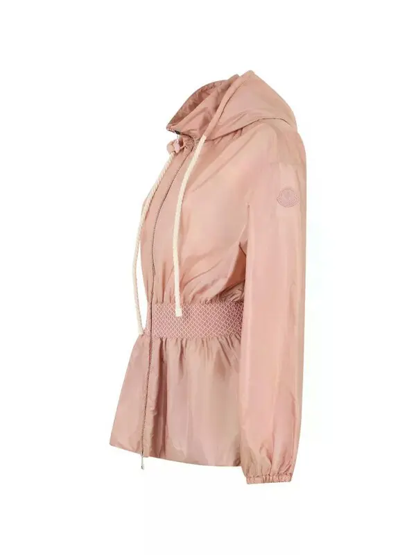Moncler Hooded Smocked-waist Jacket