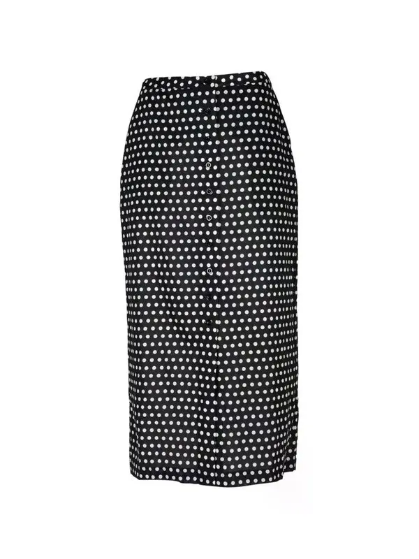 FRAME Polka Dot Midi Skirt