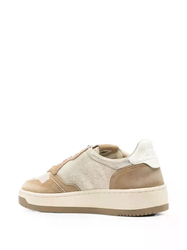 AUTRY Medalist Metallic-effect Panelled Sneakers