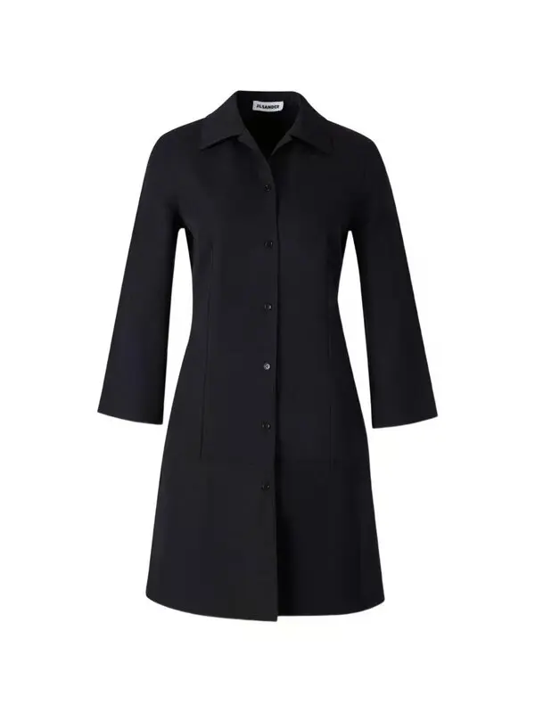 JIL SANDER Single-breasted Coat - Blue