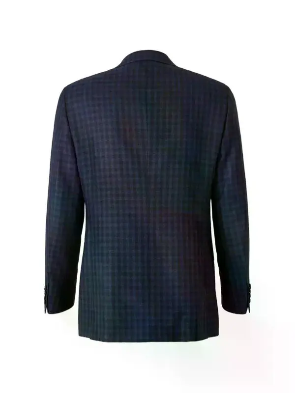 Brioni Check Wool-blend Blazer
