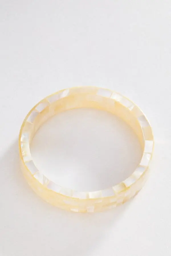 Anthropologie Iridescent Shell Bracelet