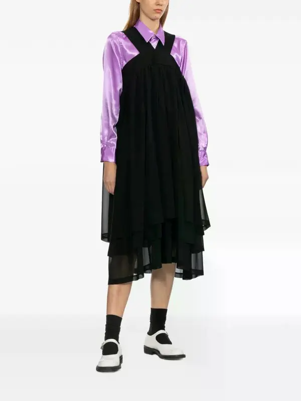 Comme Des Garçons Gathered Midi Dress