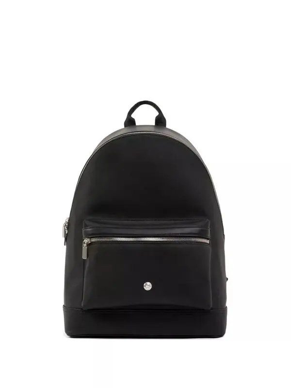 Lacoste Logo Plaque Zip-fastening Backpack - Black