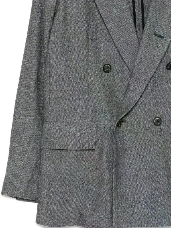 BED J.W. FORD Double-breasted Silk Jacket - Grey