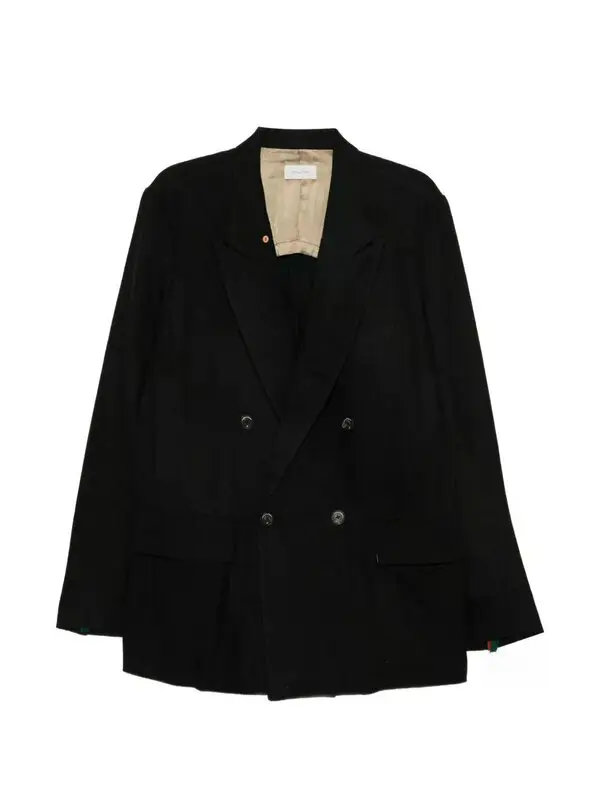 BED J.W. FORD Double-breasted Silk Blazer
