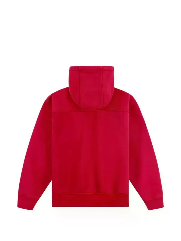 Rhude Classic Logo Embroidered Full-zip Hoodie