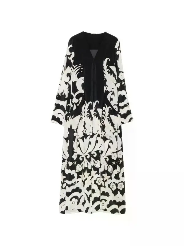 Faliero Sarti Single-breasted Silk Coat - Black