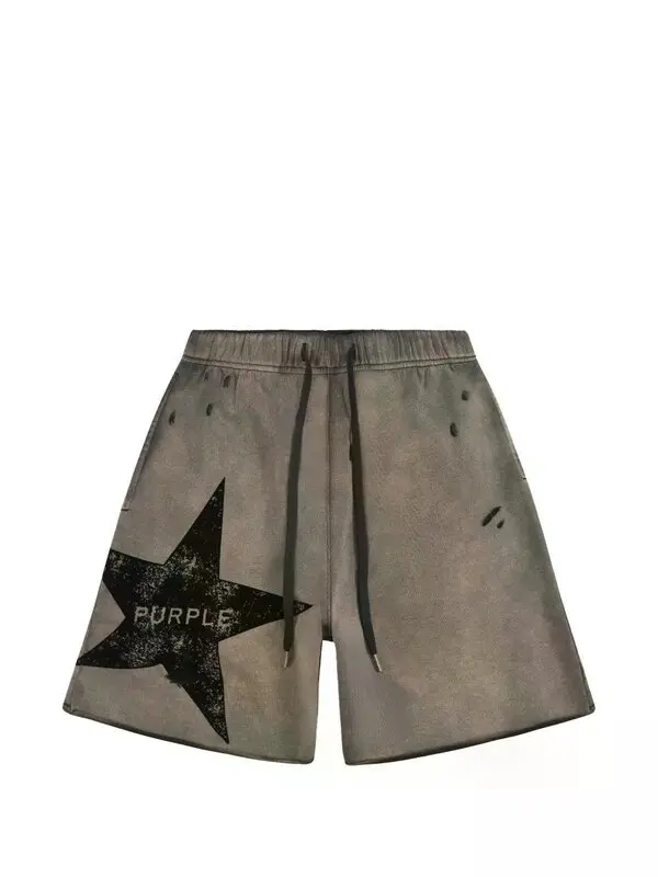 PURPLE BRAND Star Wordmark Shorts