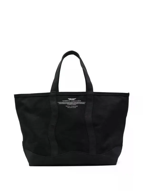 Undercover Logo Print Tote Bag - Black