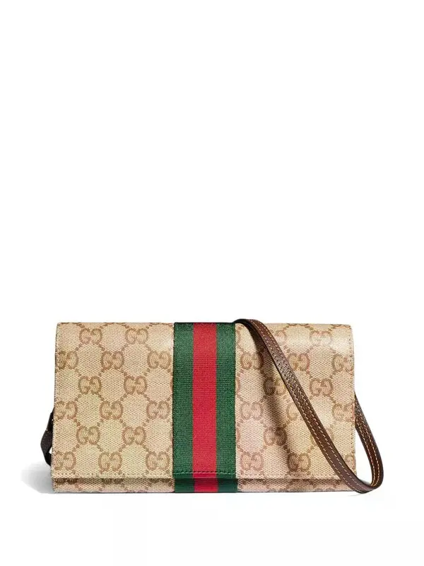 Gucci Gg Supreme Web-stripe Tote Bag