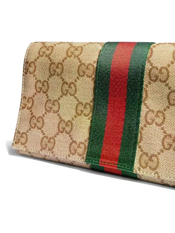 Gucci Gg Supreme Web-stripe Tote Bag
