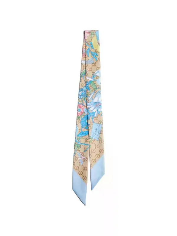 Gucci Gg Flora Print Scarf